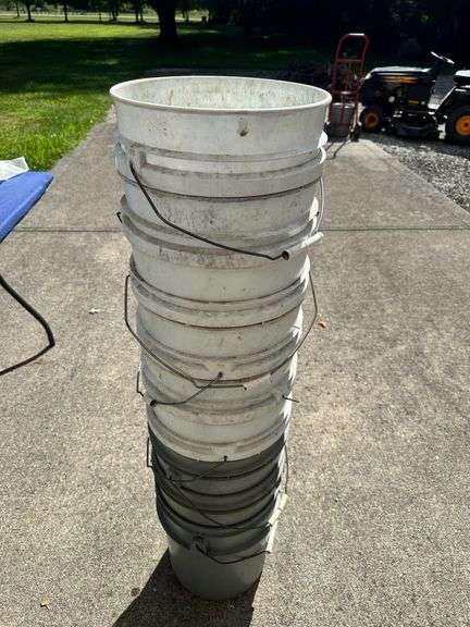 Stack of Utility Buckets - Auction Ohio