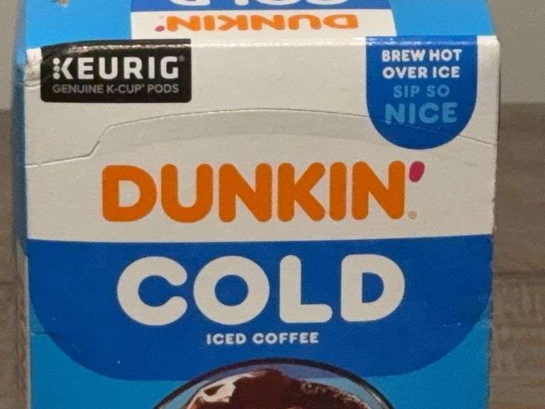 **NEW** Dunkin’ Cold Iced Coffee, Keurig K-Cup Pods, 10 Count Box ...