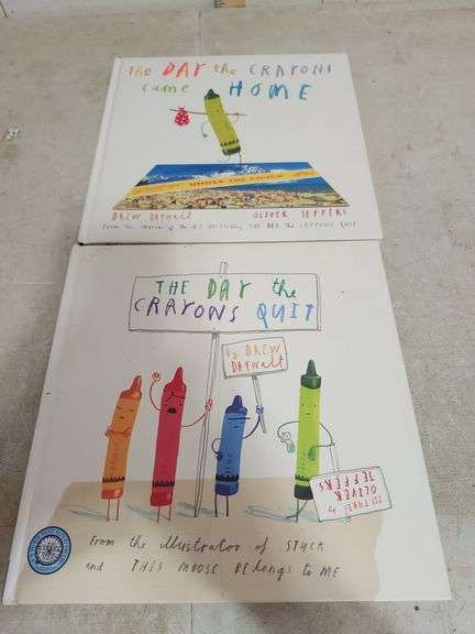The Day The Crayon Came Home & Quit Story Books - Auction Ohio