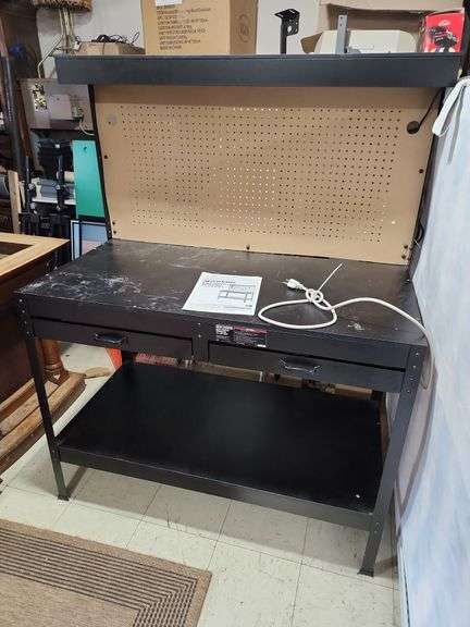 Yukon Multi-Purpose Workbench W/Led Light 47.5"X24"X61.5" - Auction Ohio