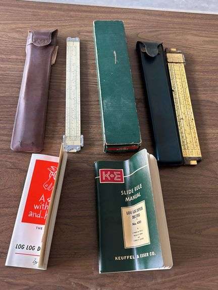 Keuffel & Esser Log Log Duplex Slide Rules with Manuals and Cases ...