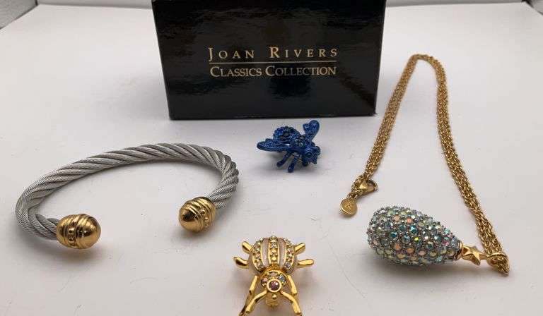 Classic Joan Rivers Jewelry, Including a Bracelet, Chain with Pendant ...