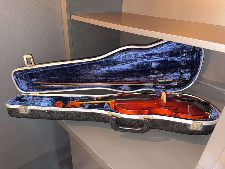 Violin (Missing Strings) With Protective Case - Auction Ohio