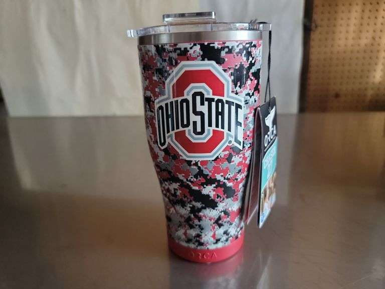 Orca Chaser 27 oz. Stainless Steel Tumbler Cup Ohio State Digital ...
