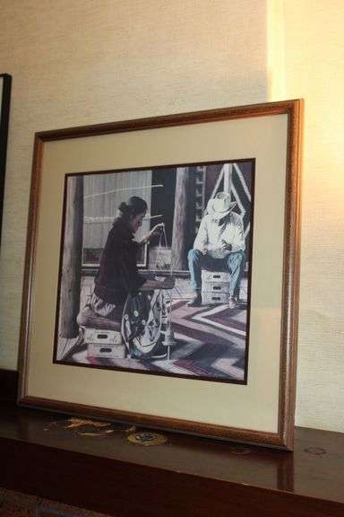Native American Weaver Print - Auction Ohio