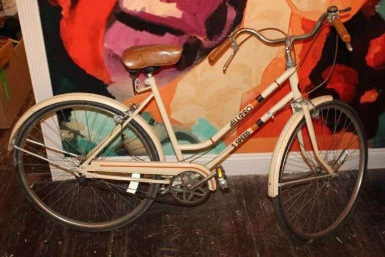 All-Pro 3-Speed Women’s Bike with Cream Finish - Auction Ohio