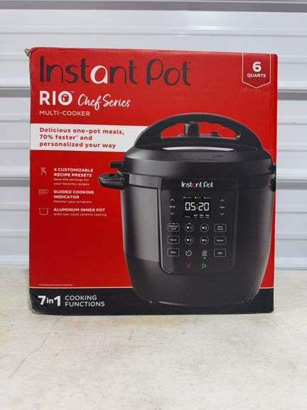 Instant Pot® RIO™ Chef Series Multi-Cooker, 6QT - Auction Ohio