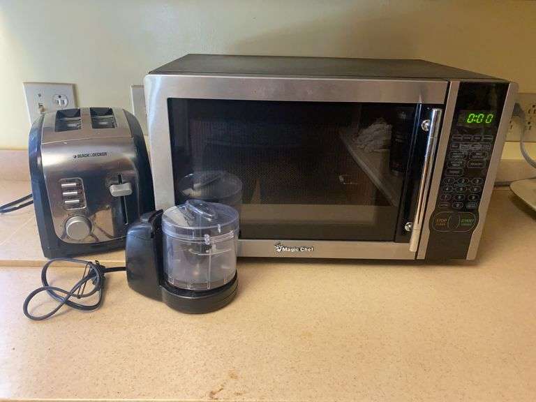 Magic Chef Microwave, Black & Decker Toaster, Mini Food Chopper ...