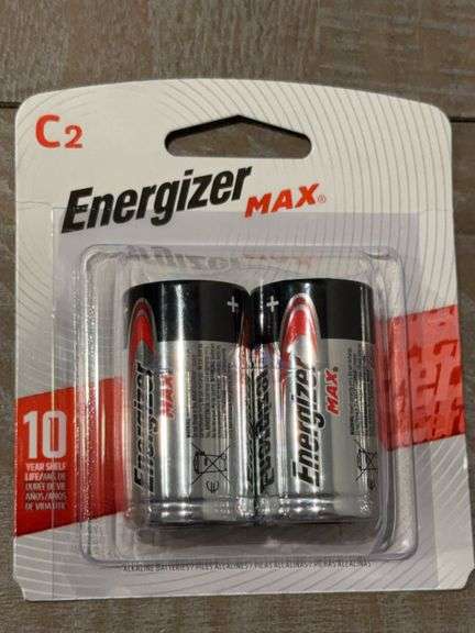 **NEW** Energizer MAX C Batteries (2 Pack), C Cell Alkaline Batteries ...
