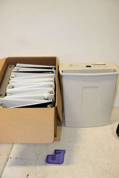 Paper Shredder & Binders - Auction Ohio
