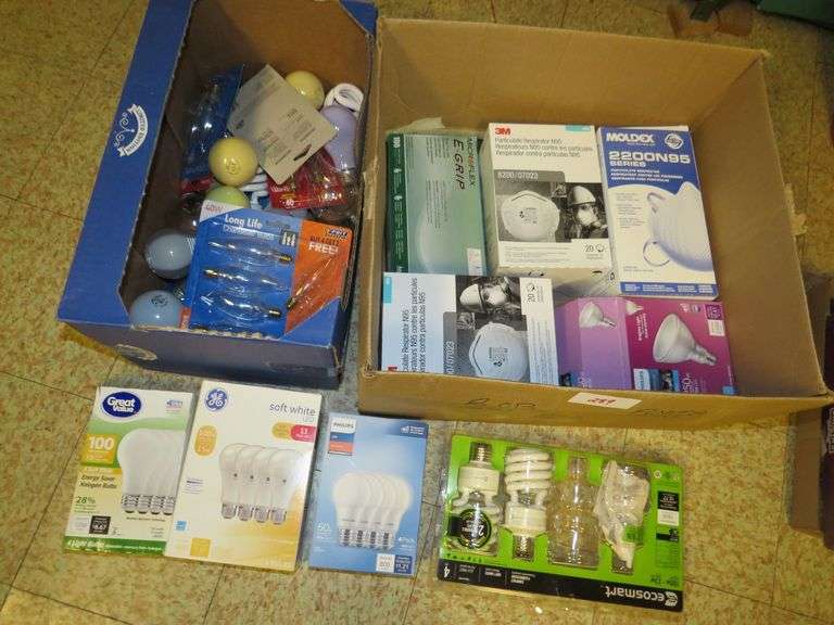 Respirator Masks/Light Bulbs & More - Auction Ohio