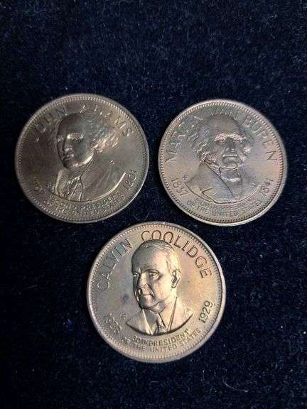 Three U.S. Presidential Commemorative Coins - Auction Ohio
