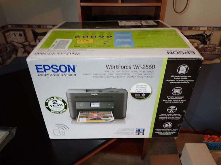 Epson WorkForce WF-2860 Wireless All-In-One Printer in Original Packaging - Auction Ohio