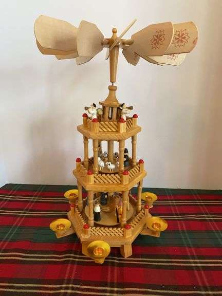 15” Tall 3-Tier Christmas Pyramid - Auction Ohio