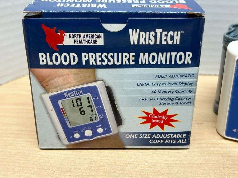 WrisTech Blood Pressure Monitor with Case & Box - Auction Ohio