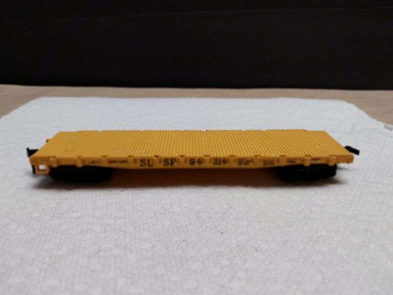HO Scale Yellow Flat Car – Southern Pacific Lines – Made in Taiwan ...