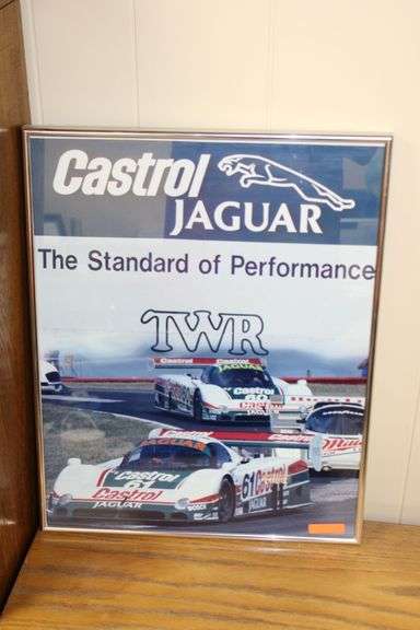 Jaguar Castrol Poster - Auction Ohio