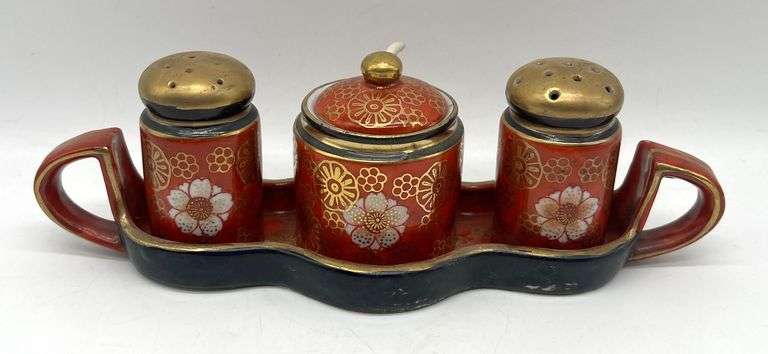 Japanese Table Condiment Set - Auction Ohio