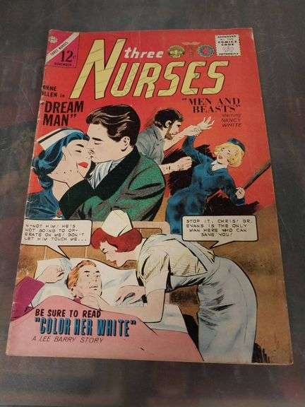 Three Nurses Comic Book, Published By Charlton Comics - Auction Ohio