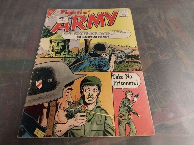 Fightin’ Army Comic by Charlton Comics, May 1962 - Auction Ohio