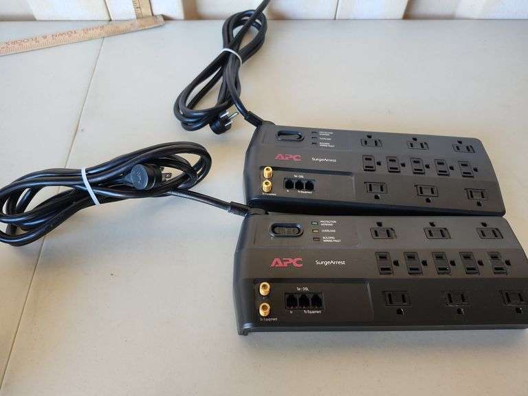 2 APC Surge Arrest Power strips - Auction Ohio