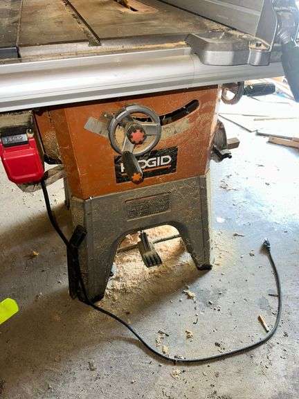 Ridgid Table Saw - Auction Ohio