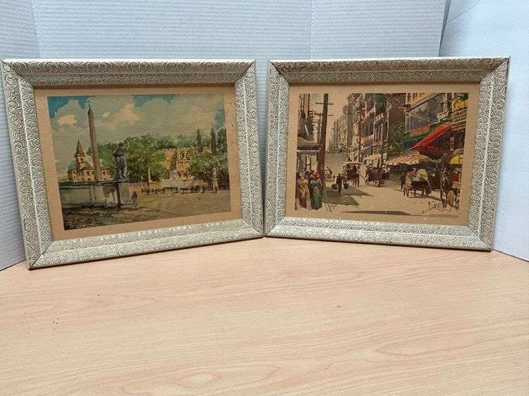 Pair of Framed Vintage Prints – G. Mantini & C.C. Addle - Auction Ohio