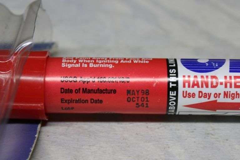 Reed-Joseph Scare-Away System and Orion Hand-Held Red Signal Flares ...