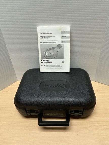 Canon ES290 Camcorder With System Case HC-A500 - Auction Ohio