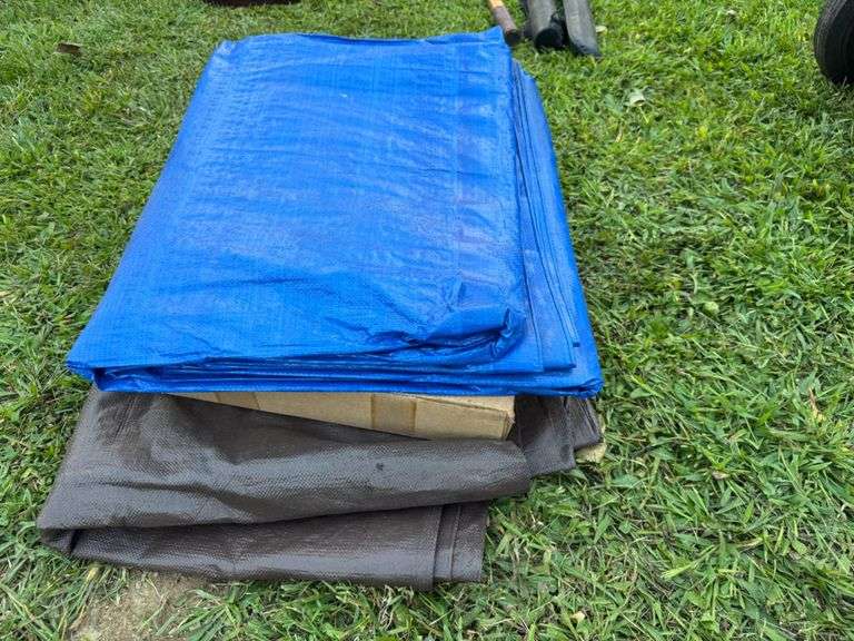 Blue And Brown Tarps - Auction Ohio