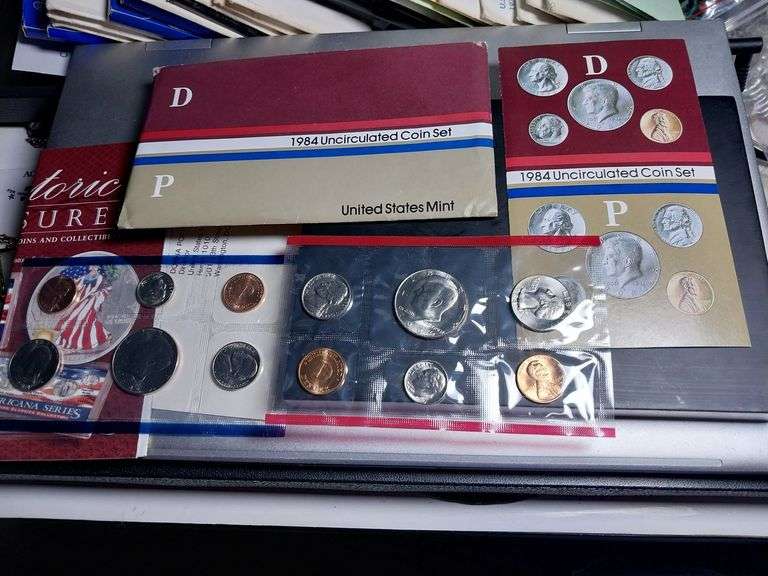 United States Proof Sets, Buffalo Nickles; Spode Mugs, EAPG, Cynithia ...