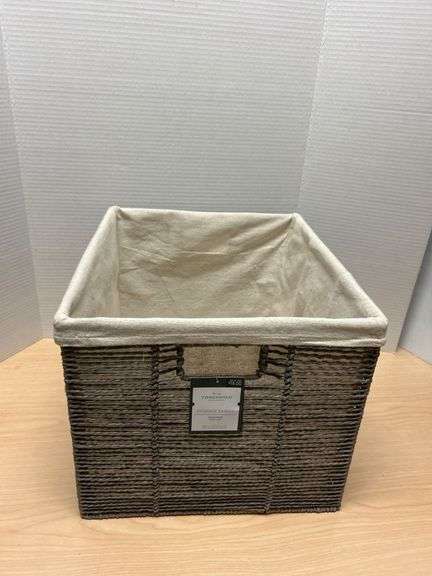 Threshold Handcrafted Storage Basket with Dimensions - Auction Ohio