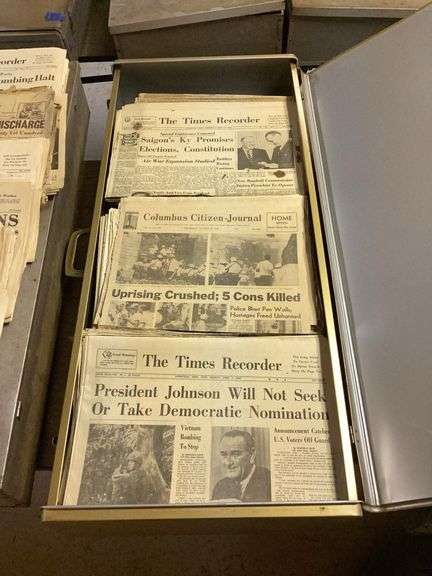 Vintage Newspaper Lot – Times Recorder & Columbus Citizen-Journal ...