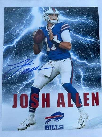 Josh Allen autographed 8 x 10 of the Buffalo Bills - Auction Ohio