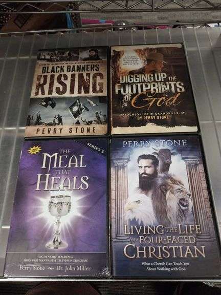 4 Perry Stone Religious DVDs - Auction Ohio