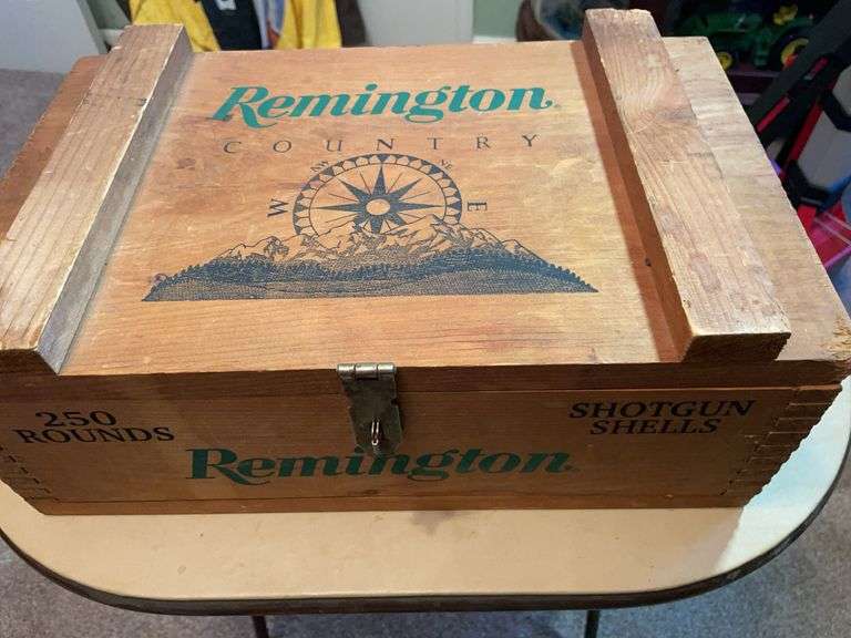 Remington Wooden Ammo Box - Auction Ohio