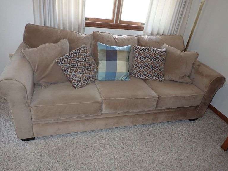 Beige Fabric Sofa by Jonathan Louis Inc. - Auction Ohio