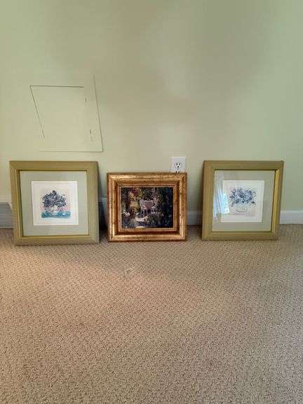 Lot of Three Framed Artworks - Auction Ohio