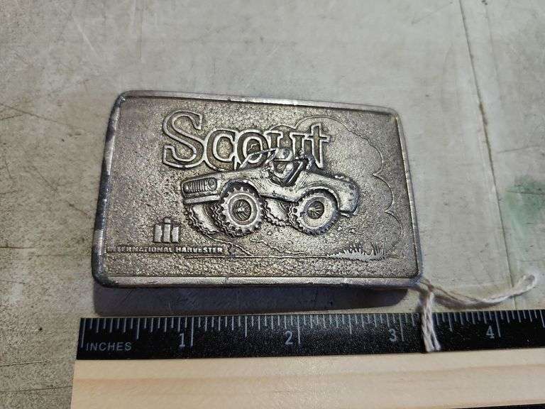 International Harvester Spec-Cast Scout Belt Buckle - Auction Ohio