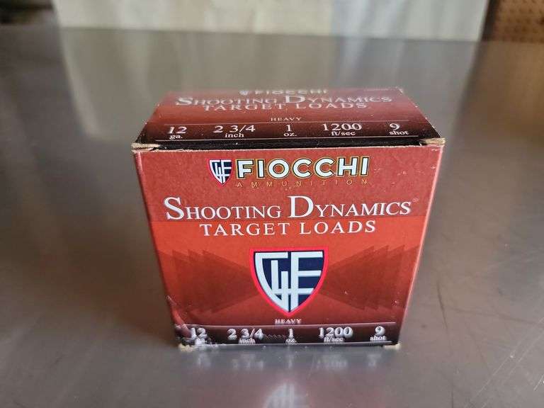 12Ga. 2-3/4'' Fiocchi Shooting Dynamics Target Loads 1 oz. 1200fps 9 ...