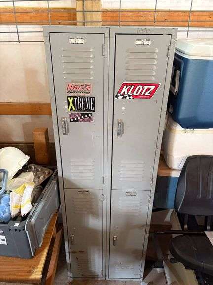 METAL STORAGE LOCKERS WITH VENTED DOORS. - Auction Ohio