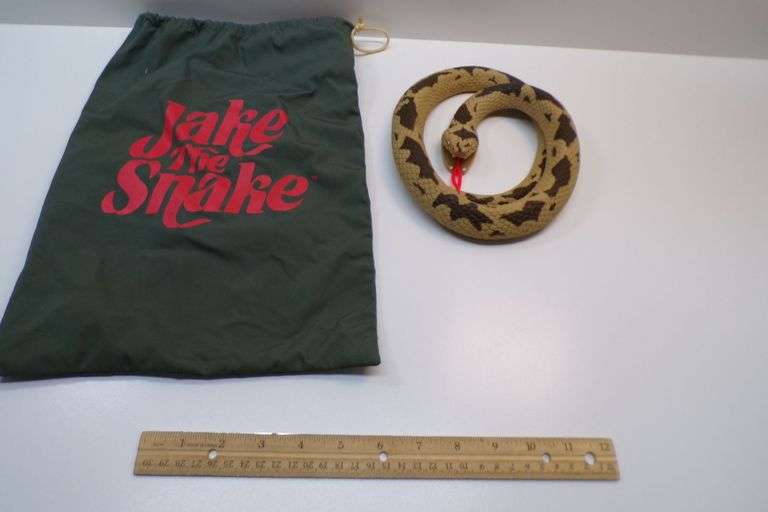 Vintage 1991 WWE Hasbro Jake The Snake Roberts Snake Damian - Auction Ohio