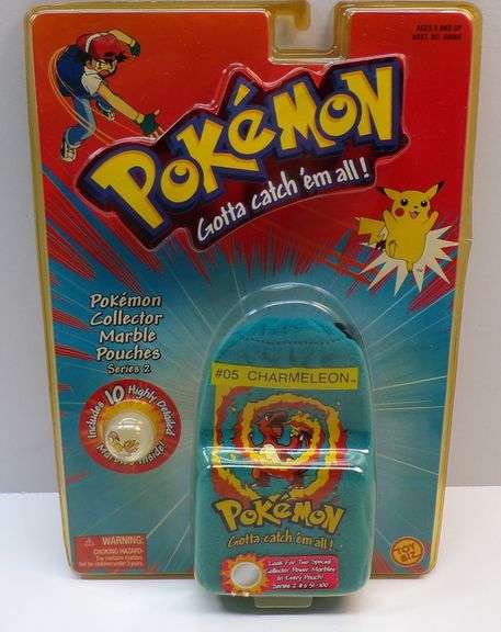 New Toy Biz 1999 PokeMon Collector Marble Pouches - Auction Ohio