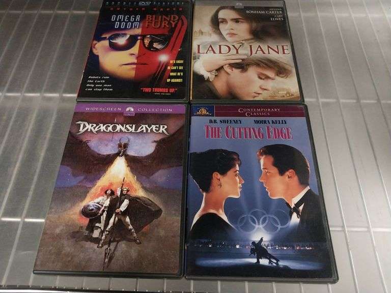 4 DVDs: Omega Doom, Lady Jane, Dragonslayer, The Cutting Edge - Auction ...