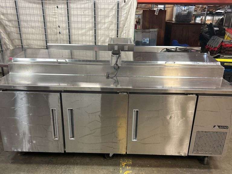 Berg Stainless Steel Commercial Refrigerated Prep Table - Auction Ohio