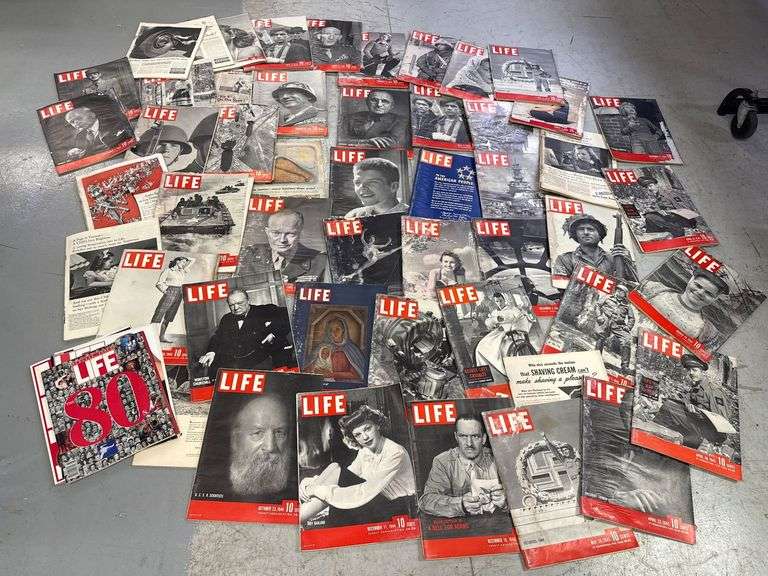 Large Lot of Vintage LIFE Magazines – 1930s–1950s Issues, Mixed ...