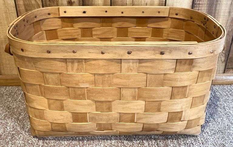 Signed - Handmade Mountain Trails Basket - Auction Ohio