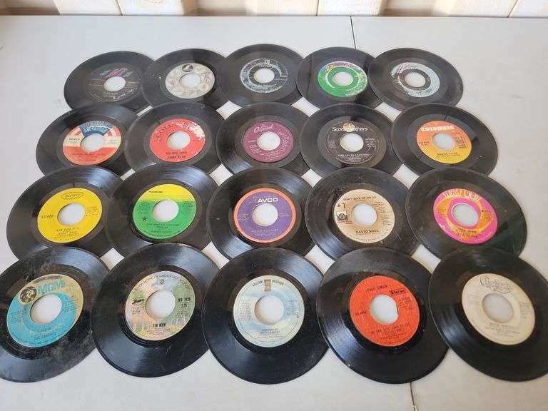 20 Records 45's Jimmy Dean, Wayne Newton, Paul Simon,The Osmonds, The ...