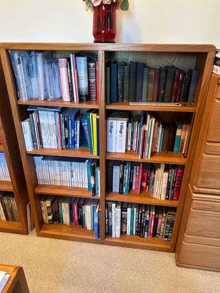 Solid Book Office Book Shelf No Contents - Auction Ohio