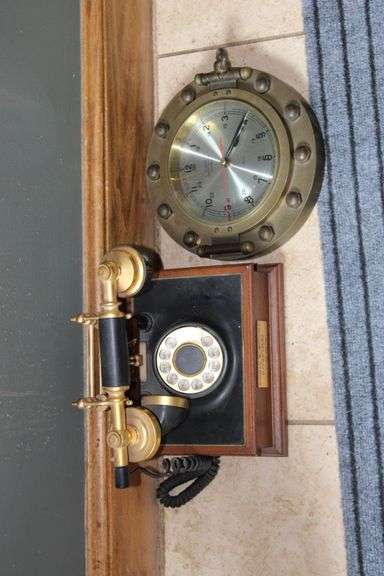 Novelty Telephone And Clock - Auction Ohio